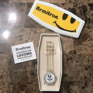 Armitron | Accessories | Vintage Armitron Analog Smiley Face Clear ...